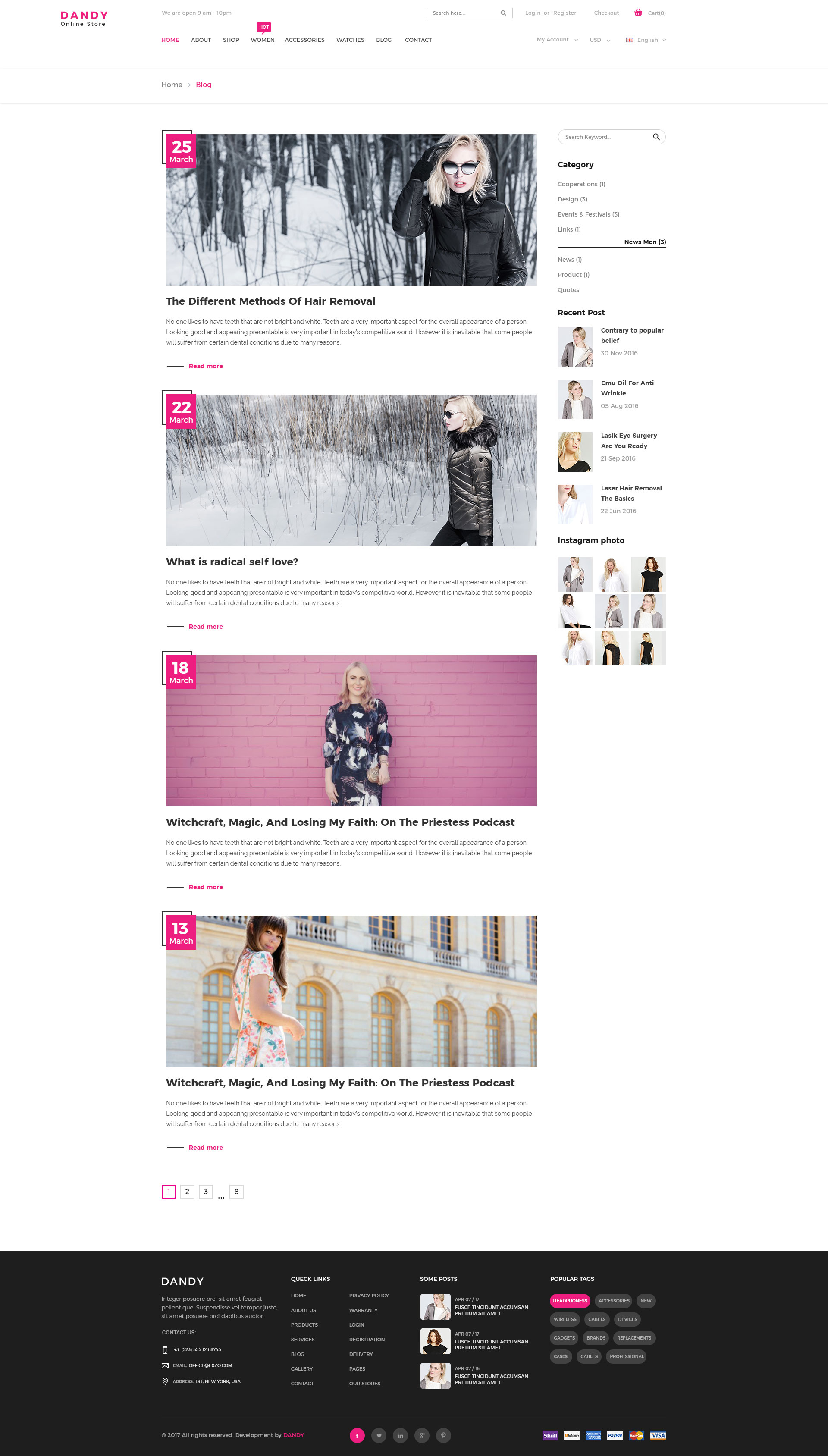 DANDY - Multi-Purpose eCommerce PSD Template by DuezaThemes | ThemeForest